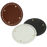 3 PCS Bottom Accessories Knitting Bag Base PU Crochet Leather for Purse ...