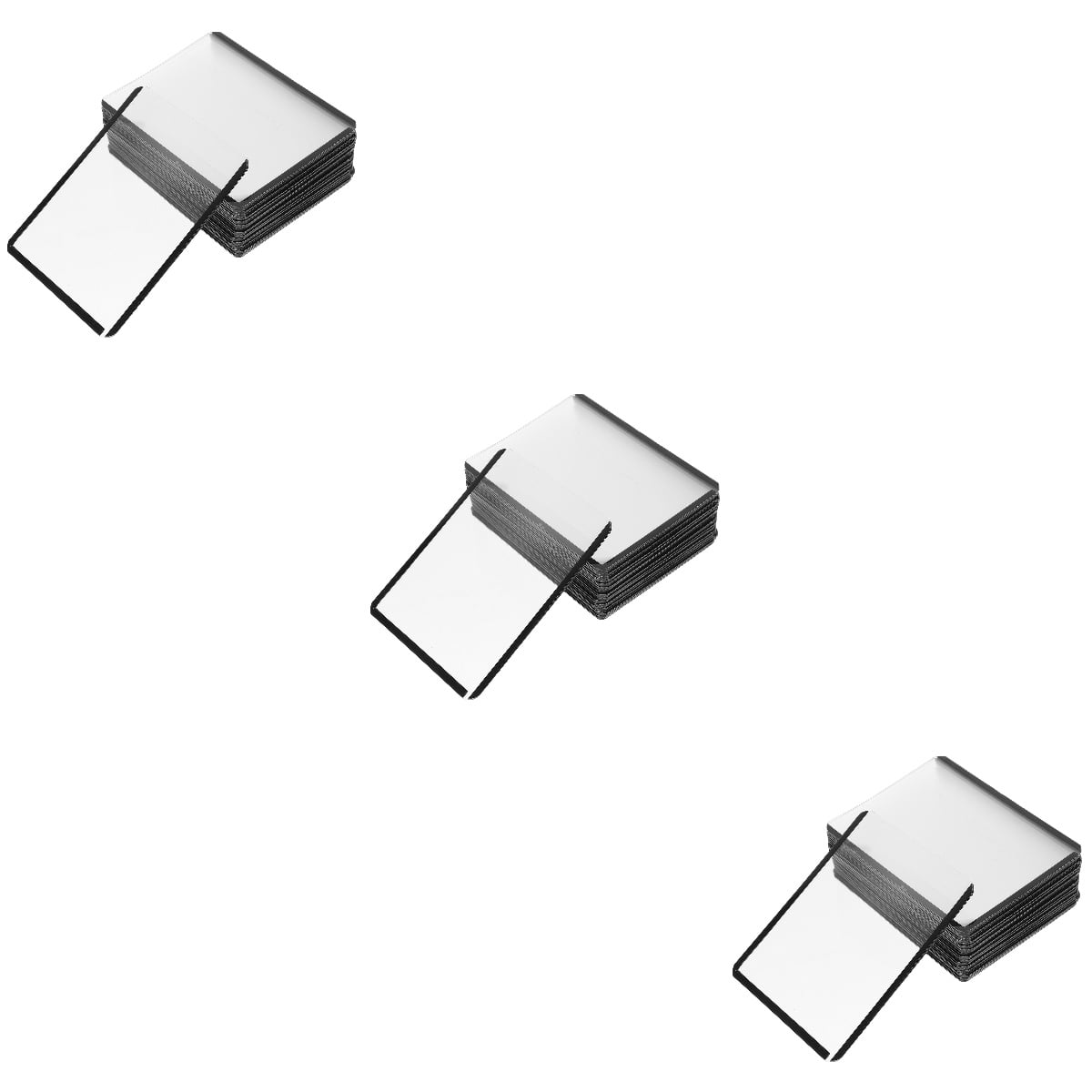 3 PCS Card Protective Sleeves Playing Container Debit Table Holders ...