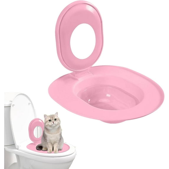 3 PCS Cat Toilet Seat Training Kit,Removable Pet Toilet Training System ...