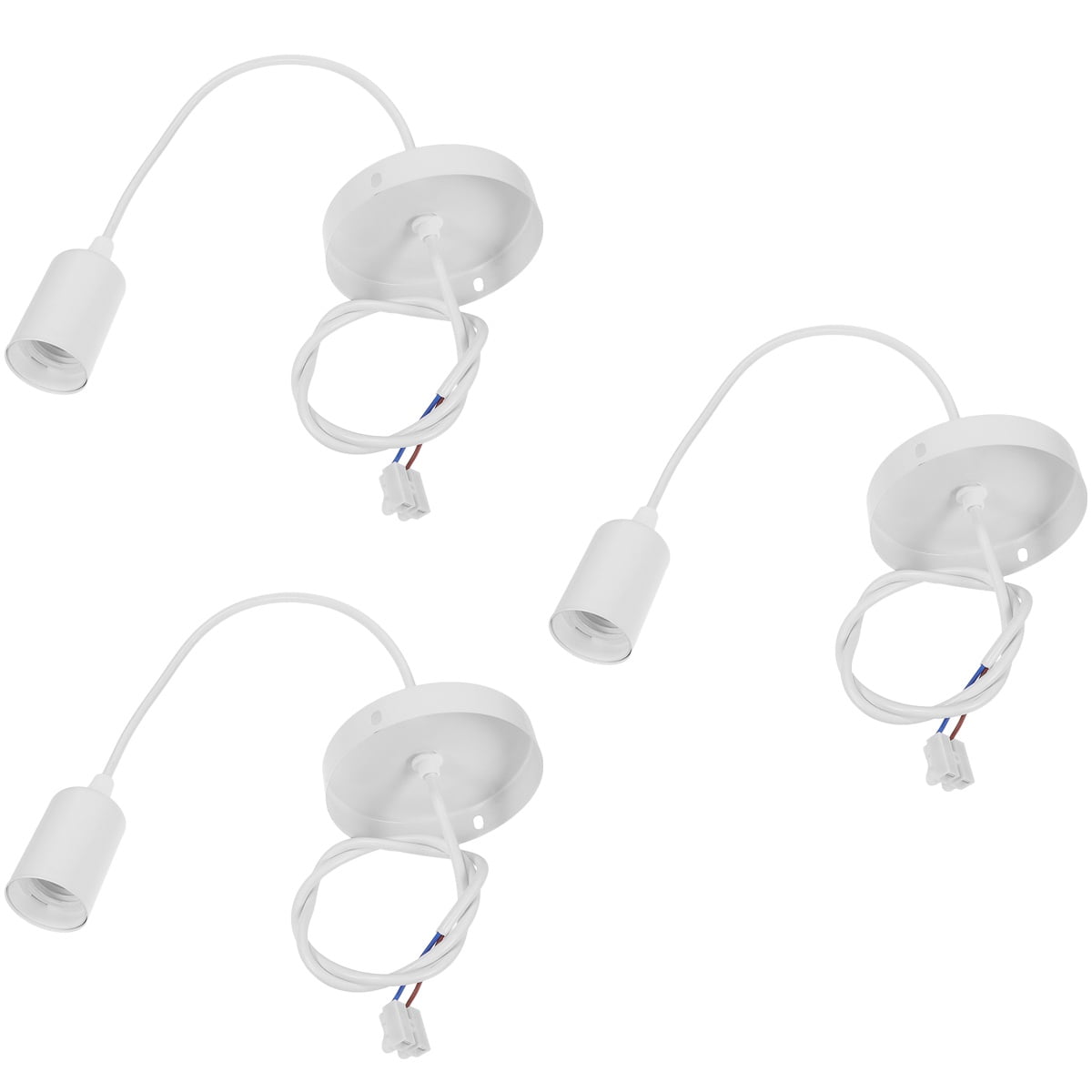3 PCS Chandelier Components Light Bulb Pendant Light Kit Hanging Light ...
