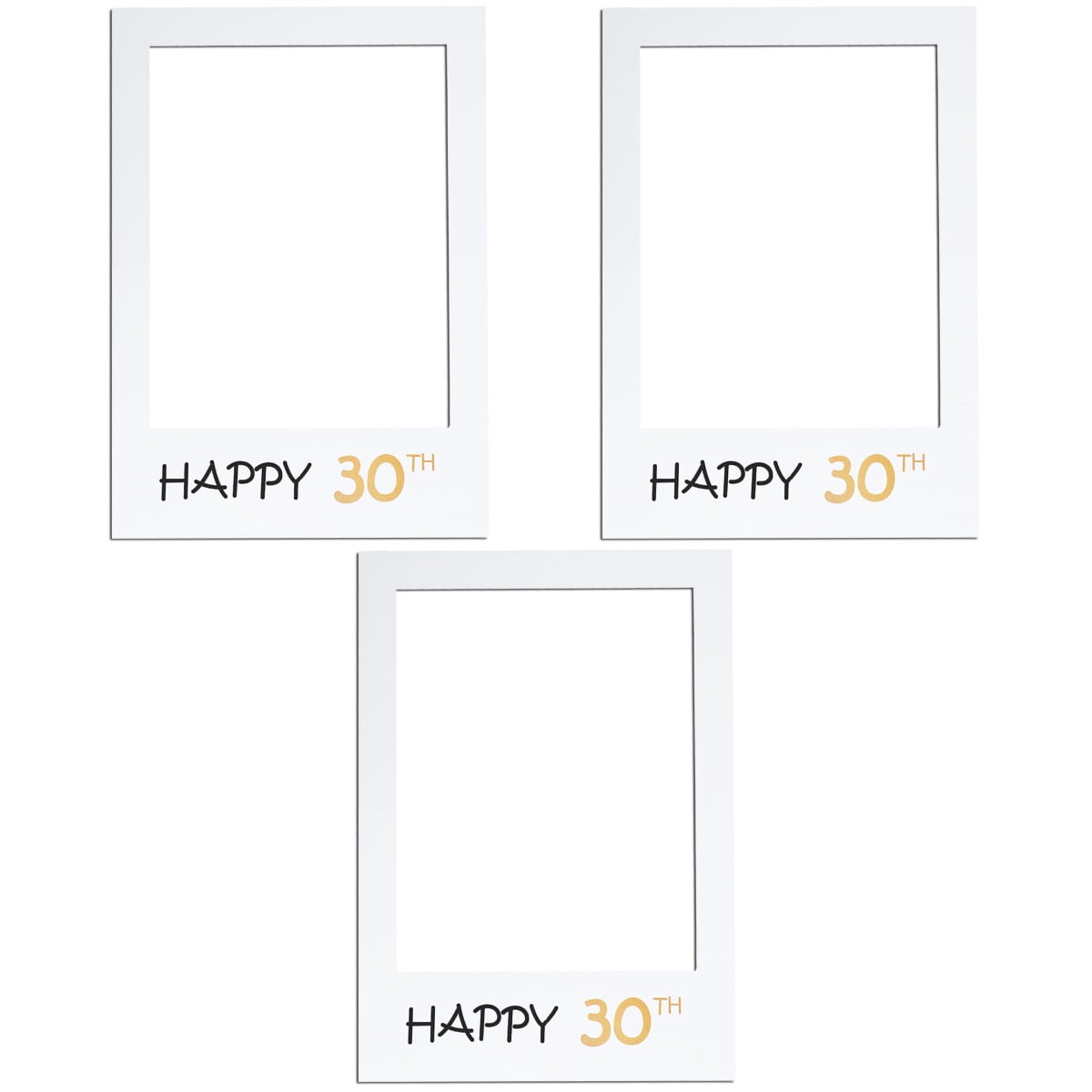 3 PCS Cheers Birthday Photo Prop Frame Cutouts Booth Props - Walmart.com