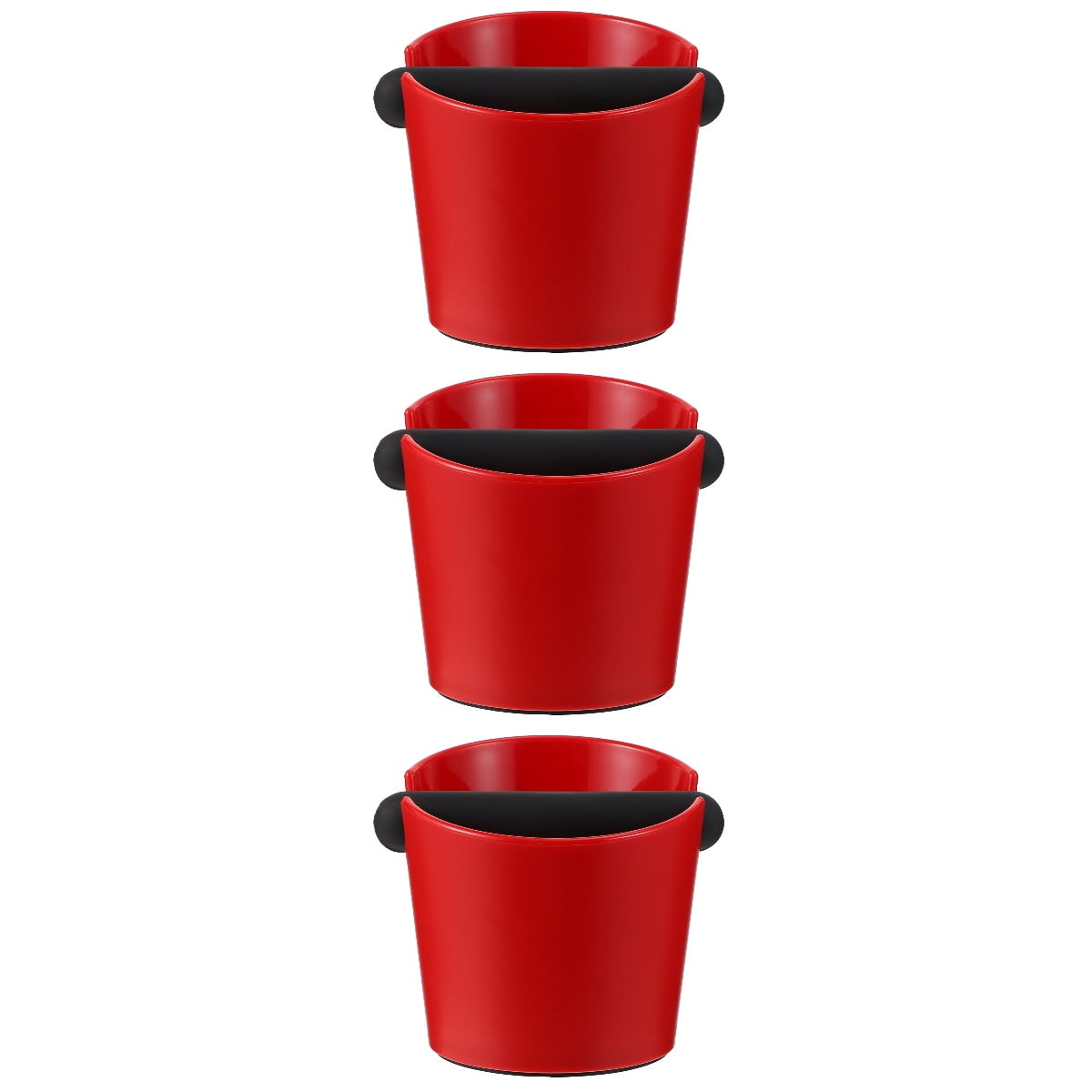 Set of 3 Coffee Slag Bin Knock Holder Plat Mugs Machine Red - Walmart.com