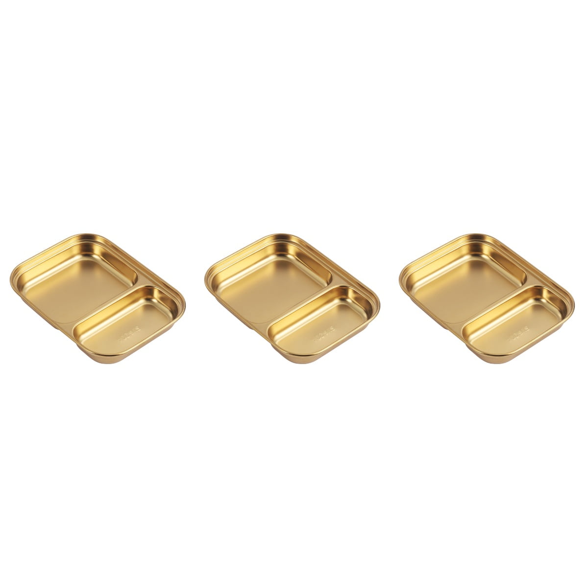 3 PCS Compartment Lunch Box Plate Divided Dish Breakfast Plates ...