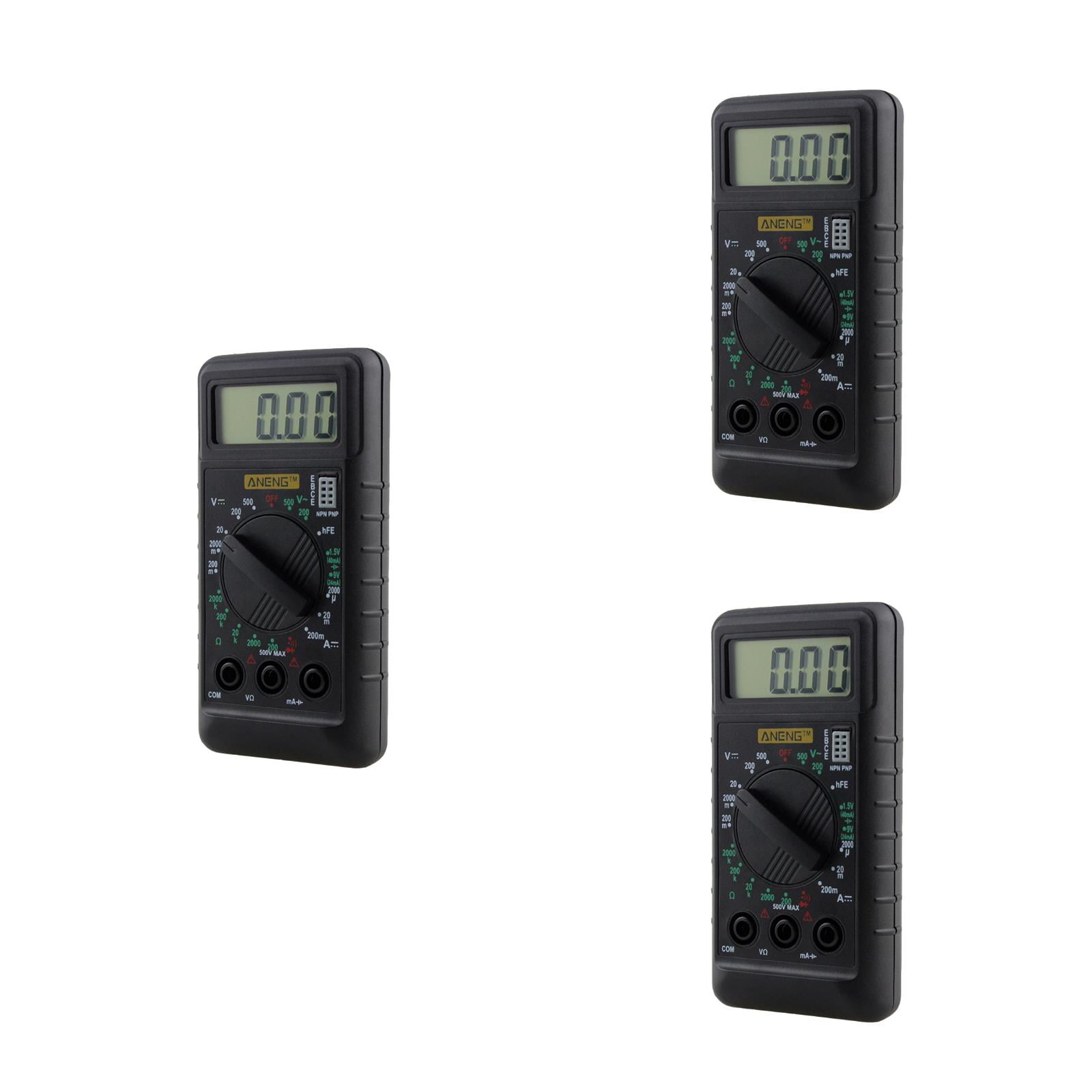 3 PCS Continuity Buzzer Test Multimeter Mini Digital - Walmart.com