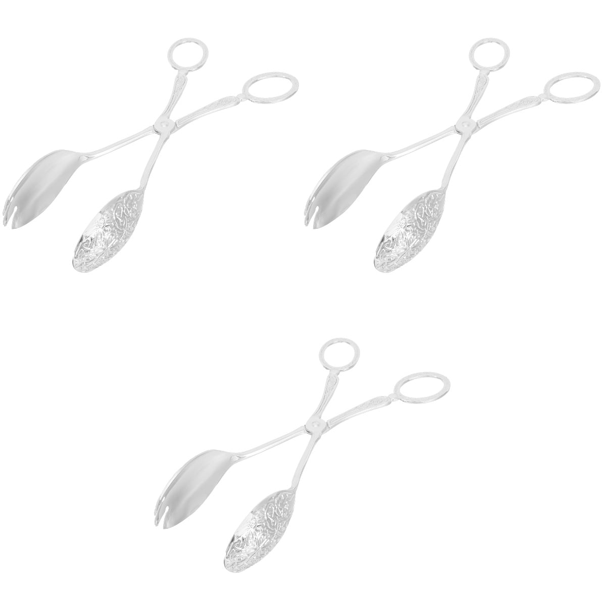 3 PCS Cutlery Tongs Fruit Cakes Multi-function Barbecue Clip Appetizer ...