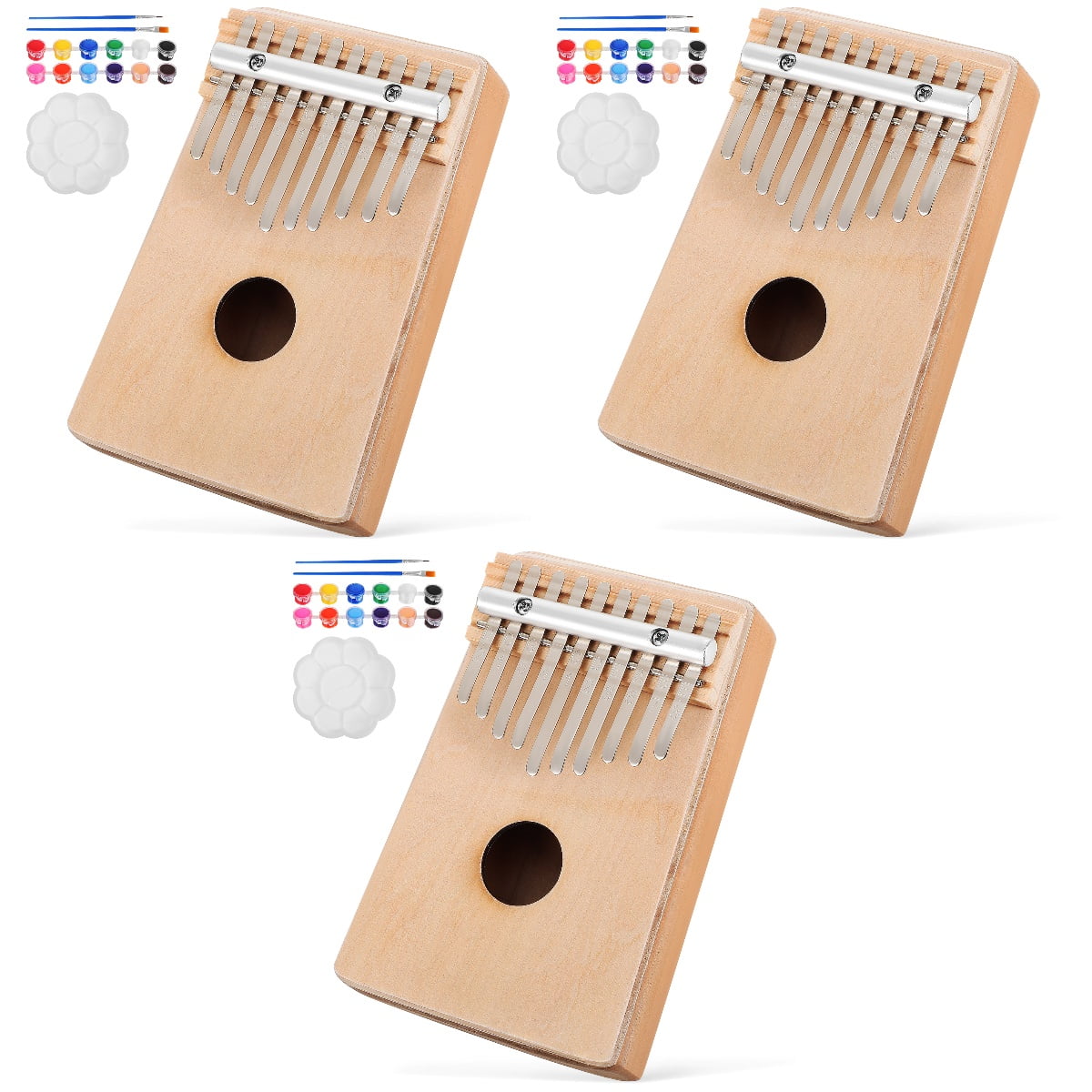 3 PCS DIY Thumb Piano Musical Instrument Keys Child - Walmart.com