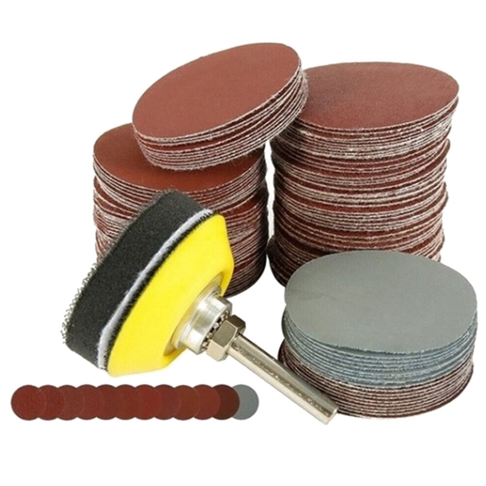 3 PCS Disc Sandpaper Set 100 Pieces Sequin Unbreakable Wire Yellow ...