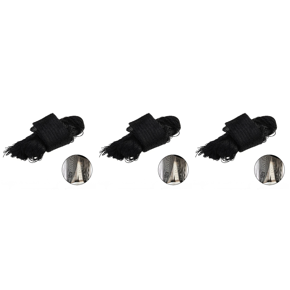 3 PCS Door Curtain Fake Watermelon Cloth Diaper Fastener Courtyard ...