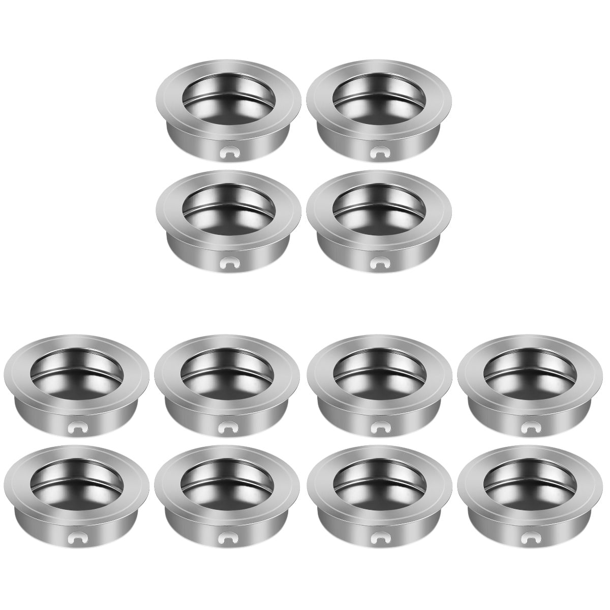 3 PCS Door Drawer Chain Lock Sliding Gate Latch Barn Handles Flush Pull ...