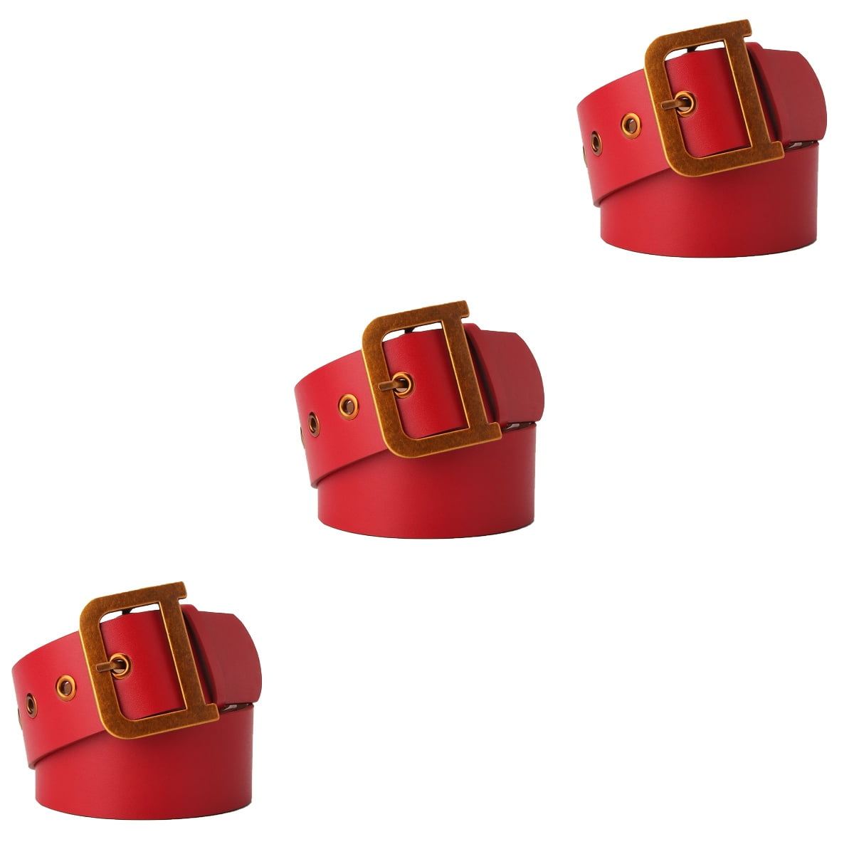 3 PCS Double Buckle Belt Plus Size Belts for Women Girdle Women's ...