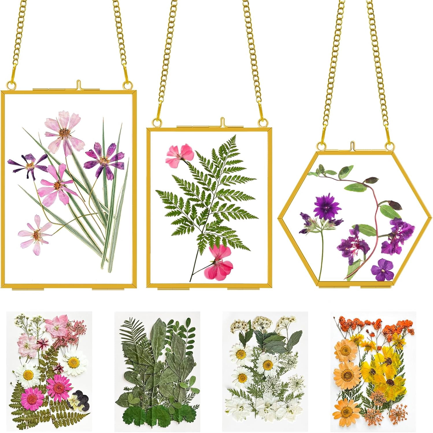 Double Glass Frame For Pressed Flowers