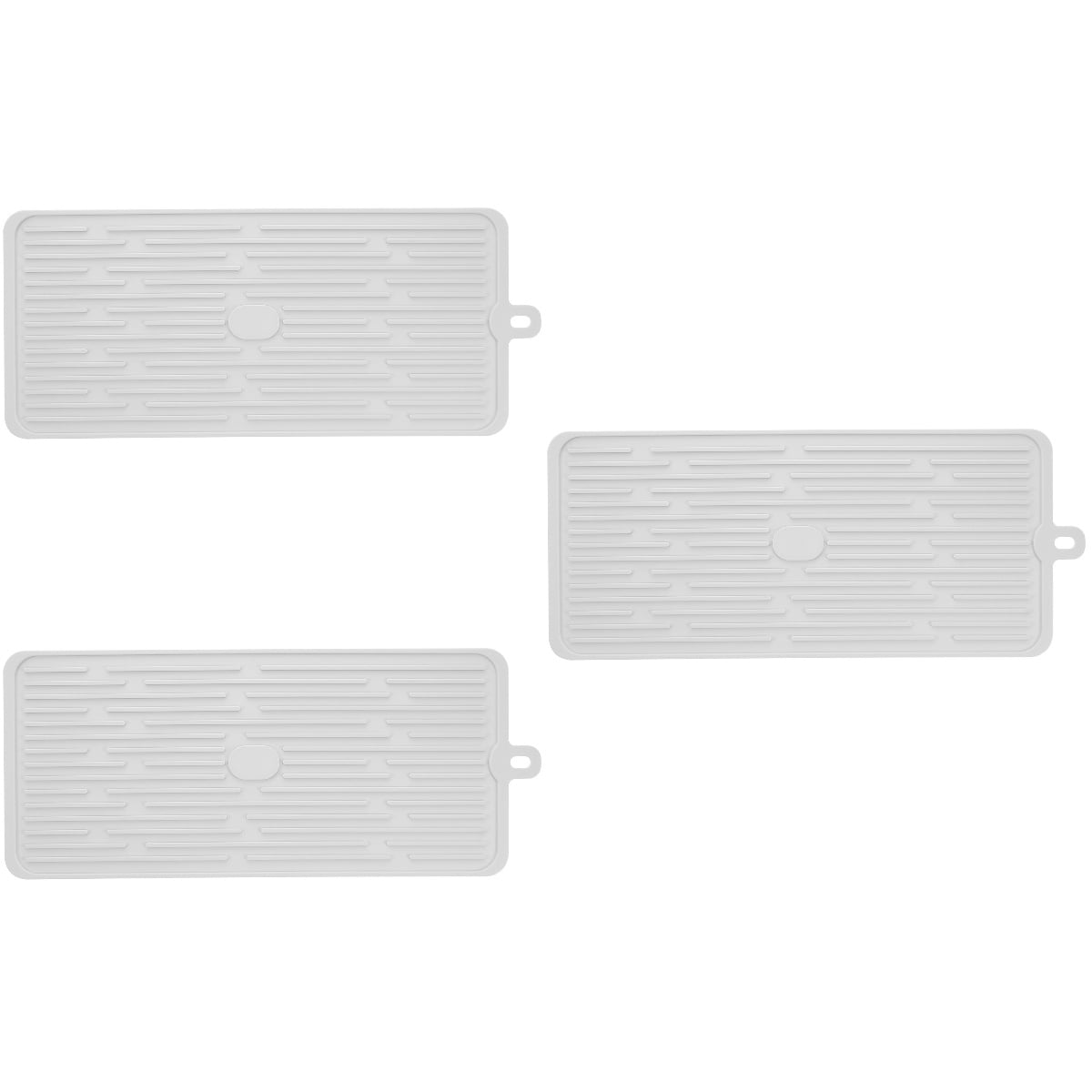 3 PCS Drain Drying Mat Large Dish Kitchen Wine Glasses Flatware Mats ...