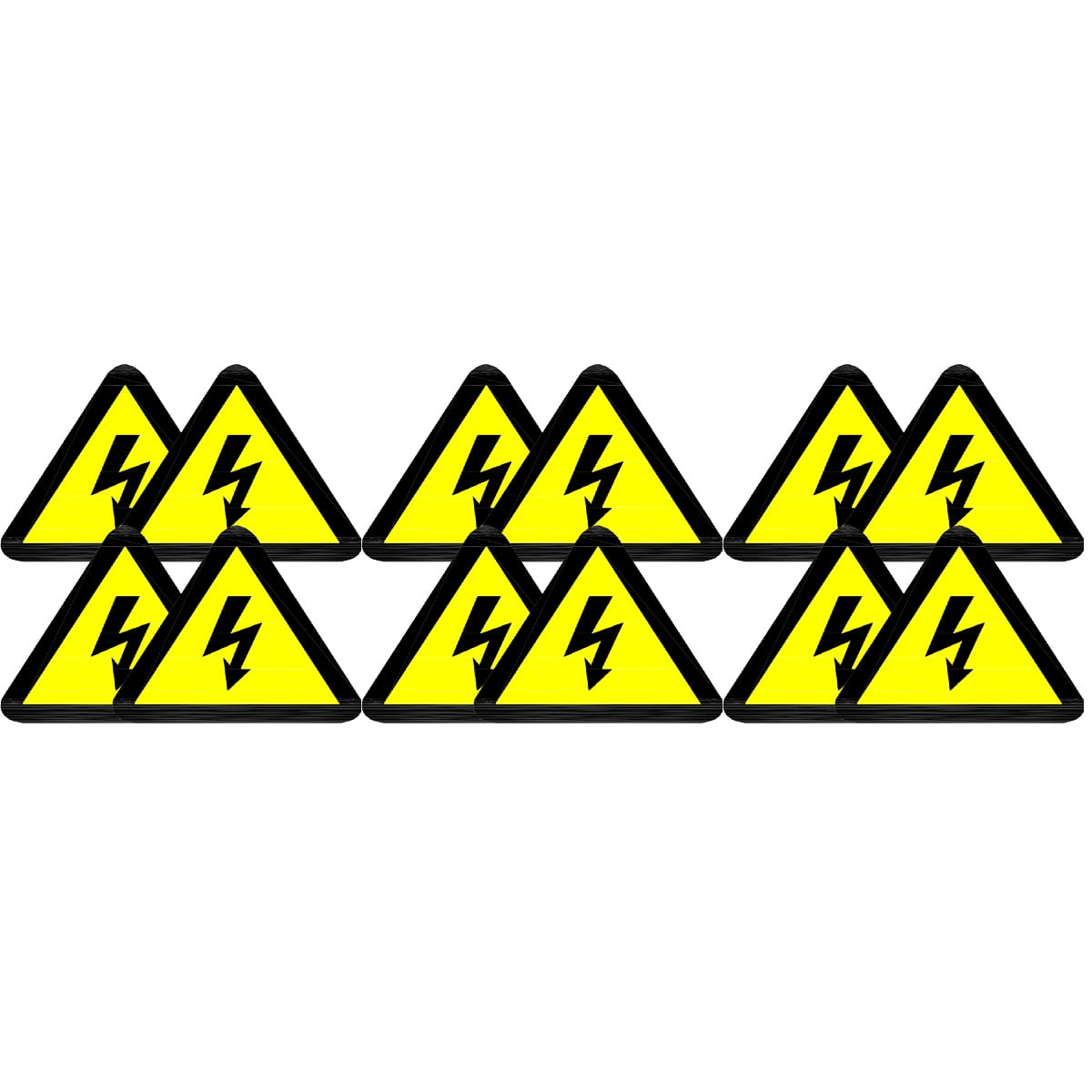 3 PCS Dustbin Logo Stickers Hazard Warning Label Electrical Decal ...