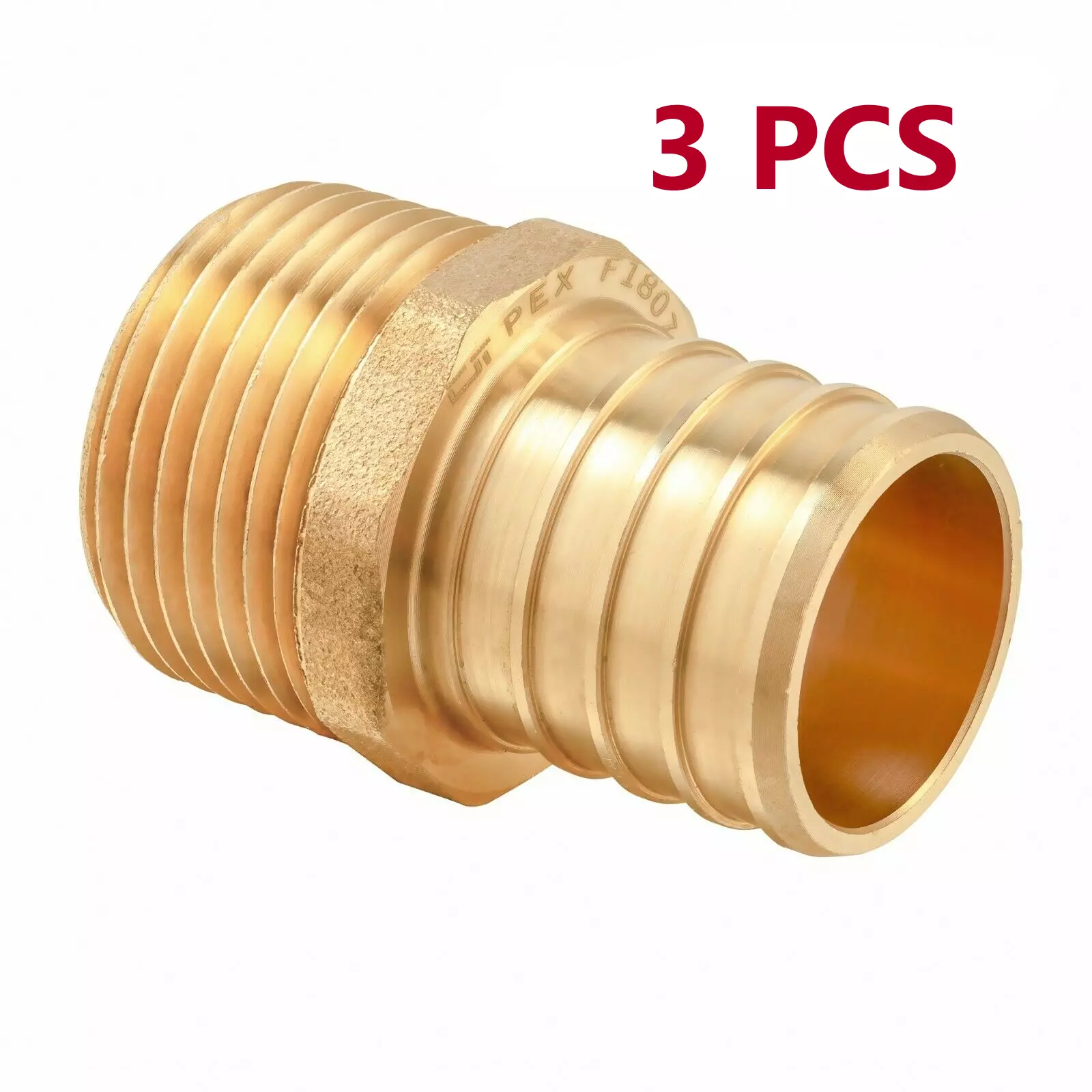 3 PCS EFIELD 1" PEX x 1" Male NPT Threaded Adapters Brass Fittings(No Lead) - Walmart.com