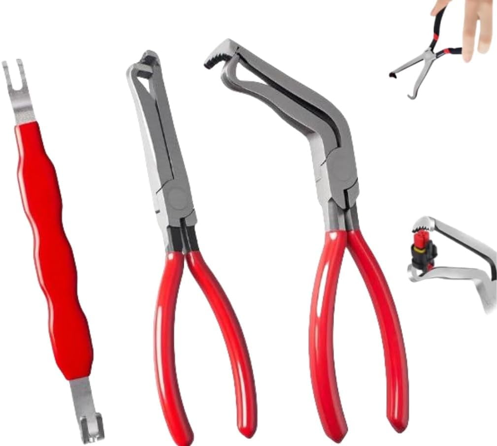 3 PCS Electrical Disconnect Pliers for Cars, Fuel Line Tools with Non ...