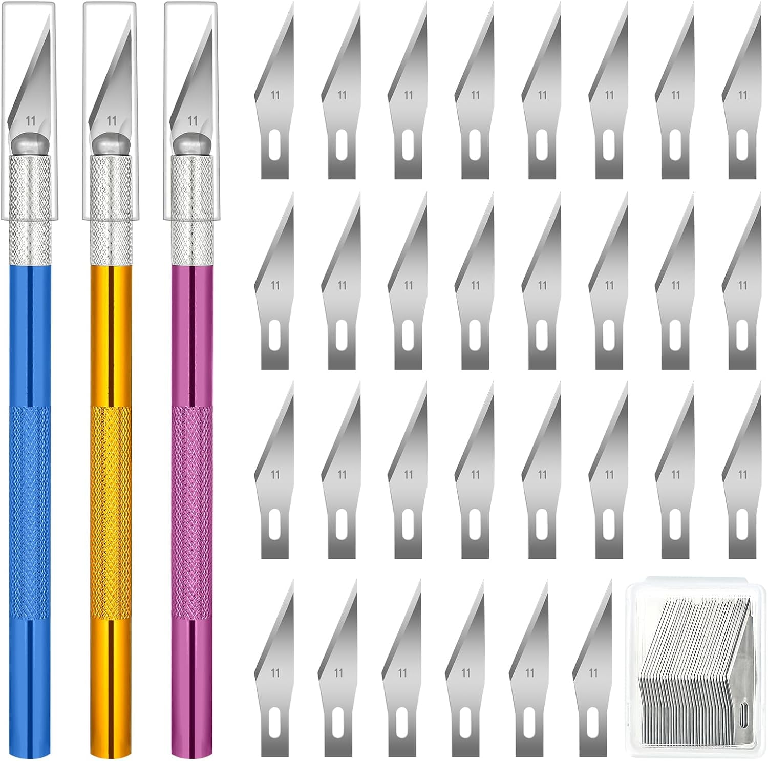 3 PCS Exacto Knife, Hobby Knife, Craft Knives with 30 PCS Spare Exacto ...