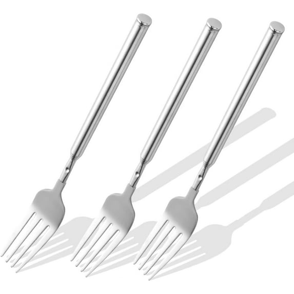 【3 PCS】Extendable Fork for Jokes, Expandable Forks, Extended/Extending ...