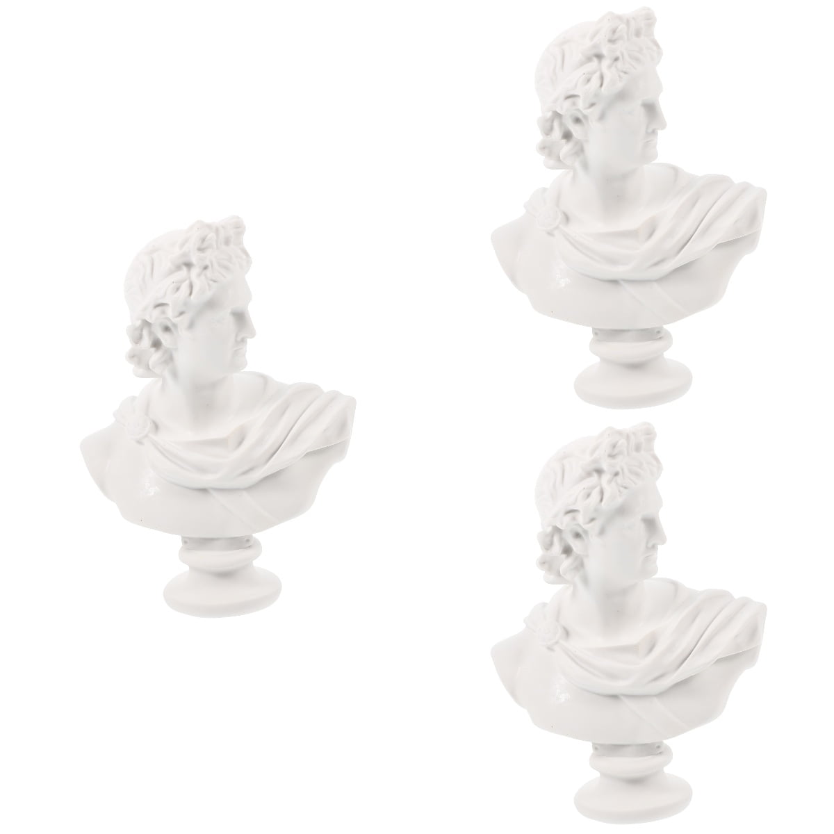 3 PCS Famous Sculpture Portrait Statue Greek Mythology Office Decor ...