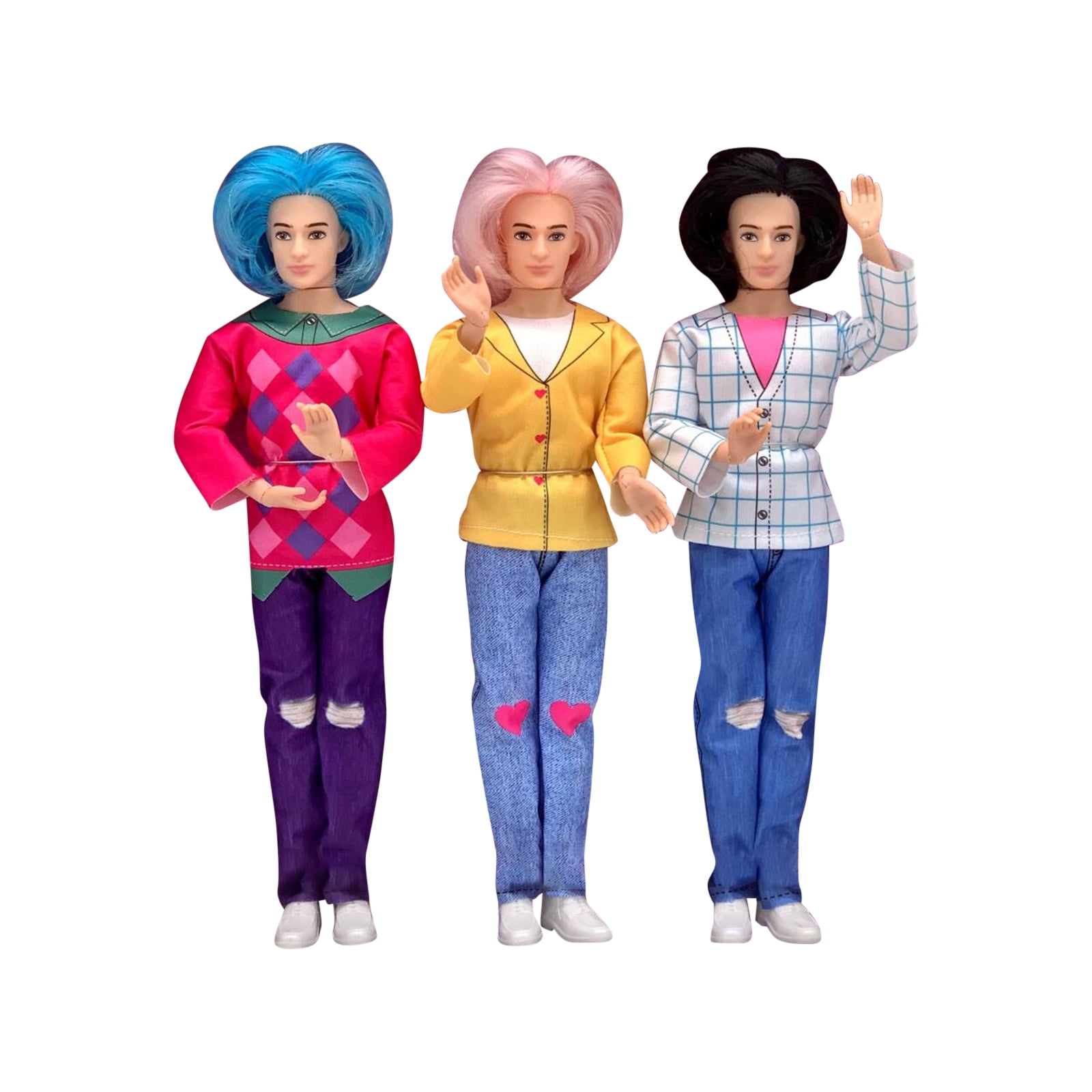 3 PCS Fashional K+Pop Stars Action Figures Doll, Attractive Pop Singer ...