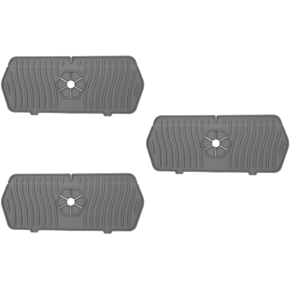 3 PCS Faucet Splash Pad Sink Anti-splash Cushion Mat Table Basin Splash ...