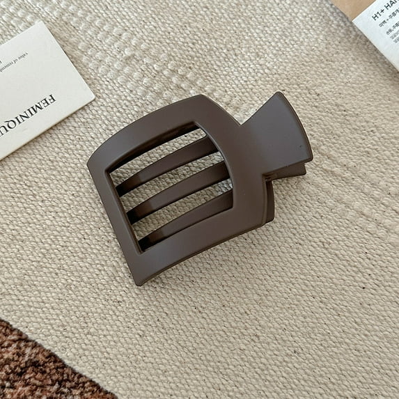 3 PCS Flat Hair Clips, Medium Square Flat Claw Clips for Women Girls ...