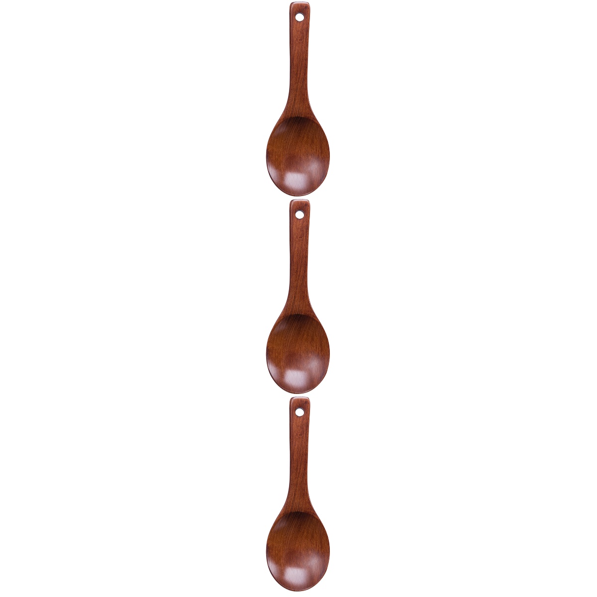 3 PCS Flour Wood Spoons for Cooking Wooden Rice Cooker - Walmart.com