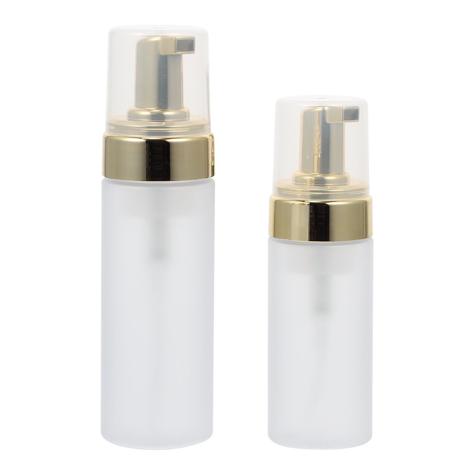 3 PCS Foam Pump Bottle Gold Frosted Bottled Facial Cleanser Bottles ...