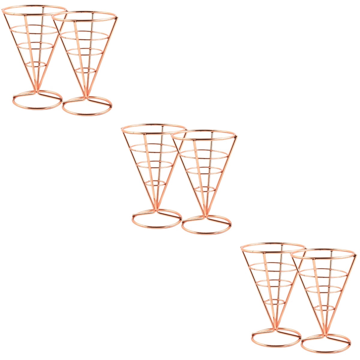 3 PCS French Fries Basket Cutlery Food Display Rack Snack Stand ...