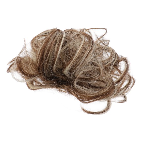 3 PCS Girls Hair Clips Wig with Bangs Human Extension Bun Party ...