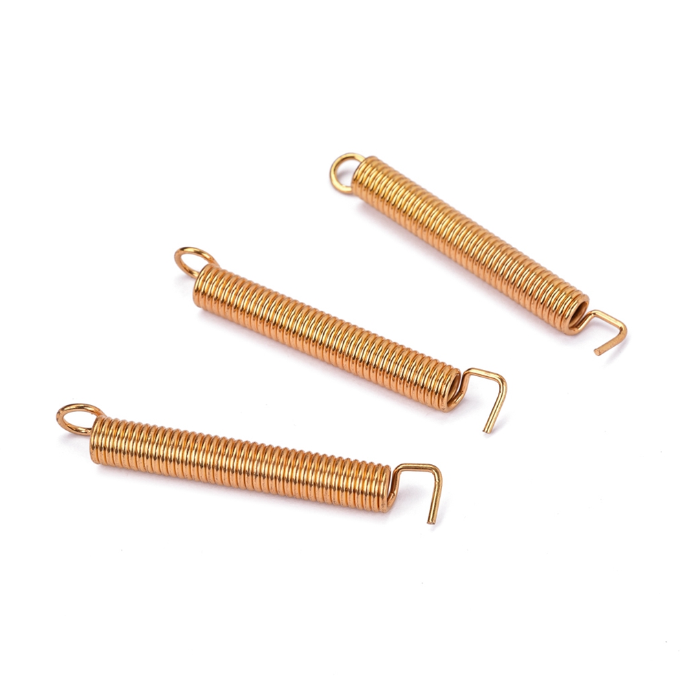 3 PCS Guitars Tremolo Springs Gold Plated Guitar Parts Electric Guitar ...