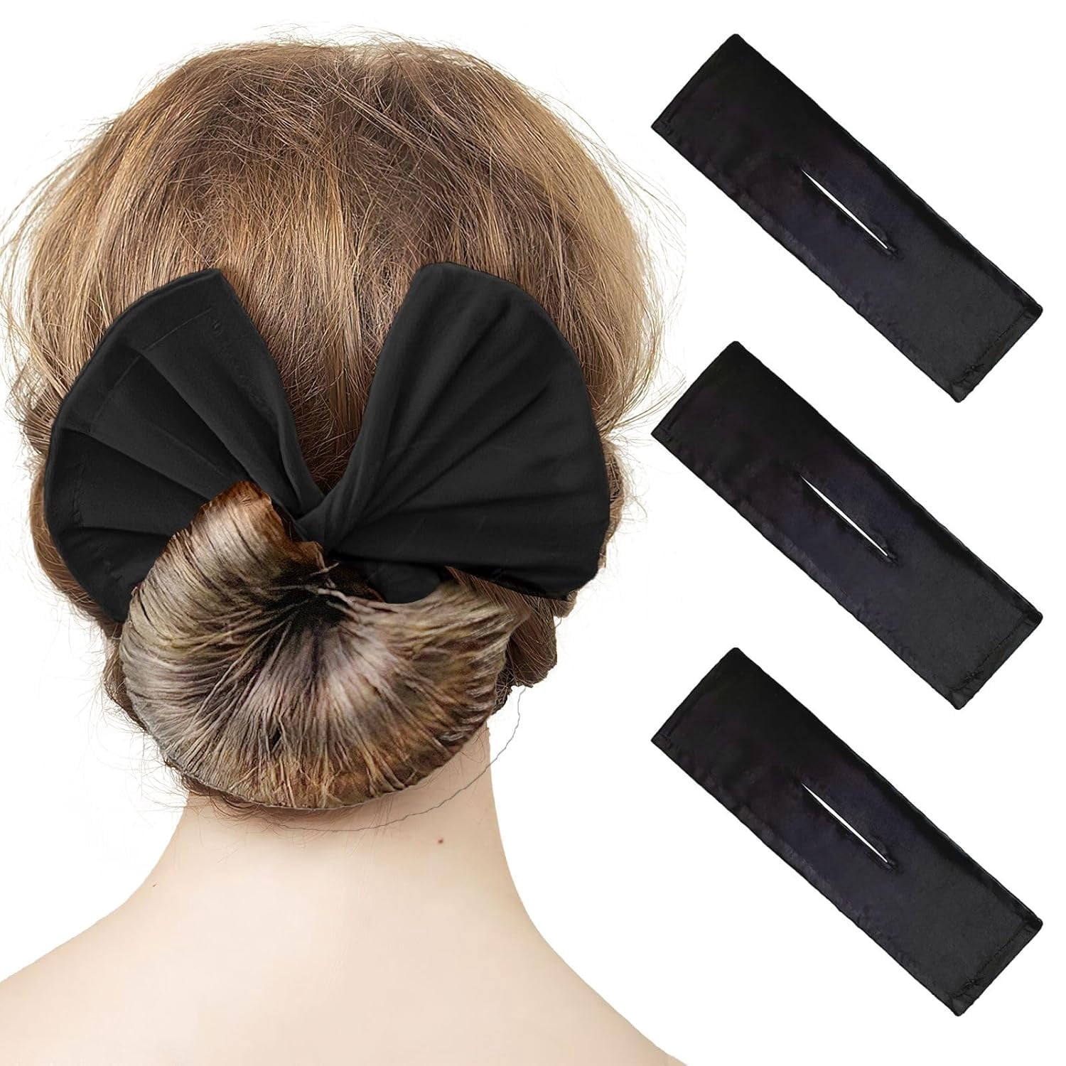 3 PCS Hair Bun Maker, Bun Maker, Flexible Donut Twister for Hair ...