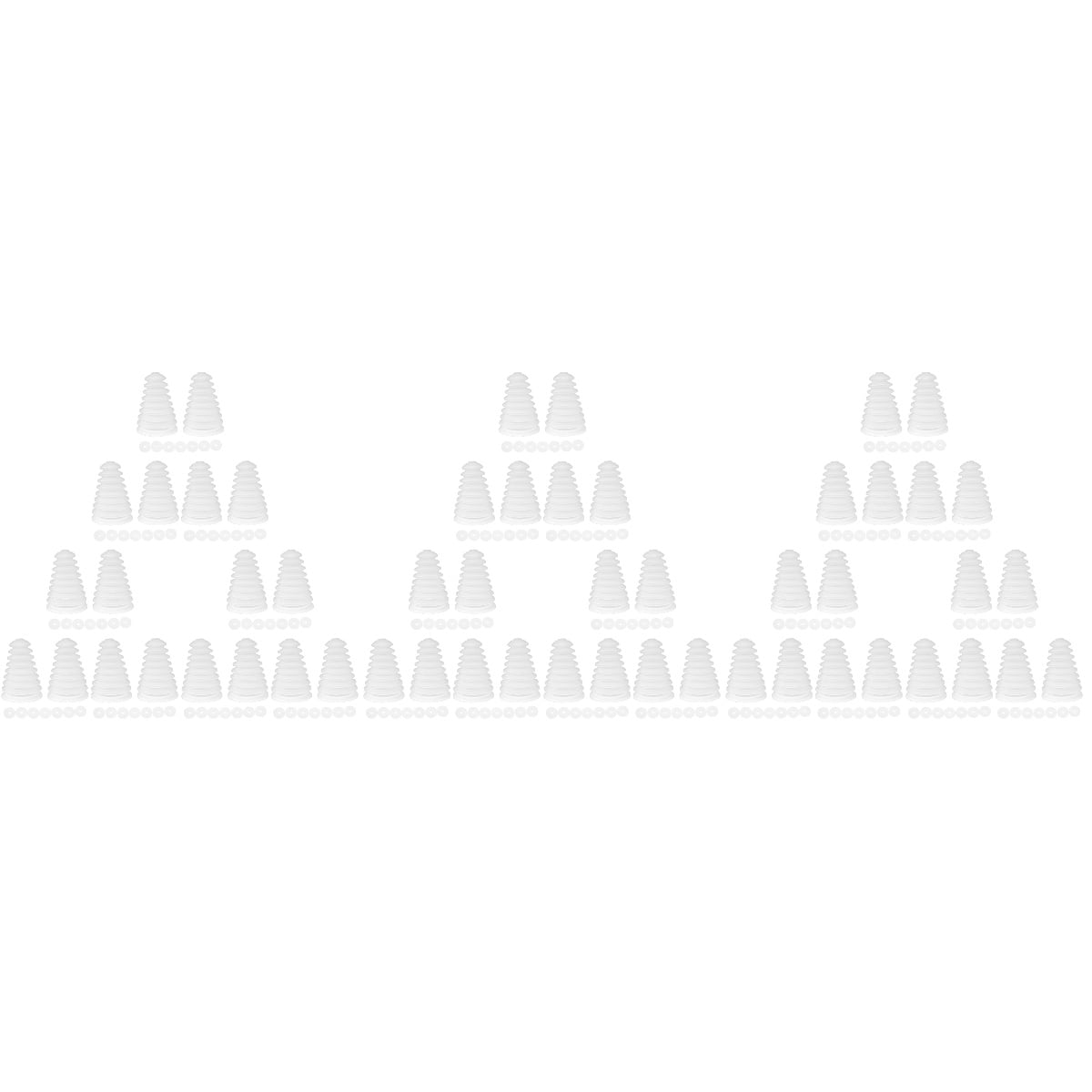 3 PCS Hammer Dust Cover Cap Test Neon Rocker Transparent Rod White ...