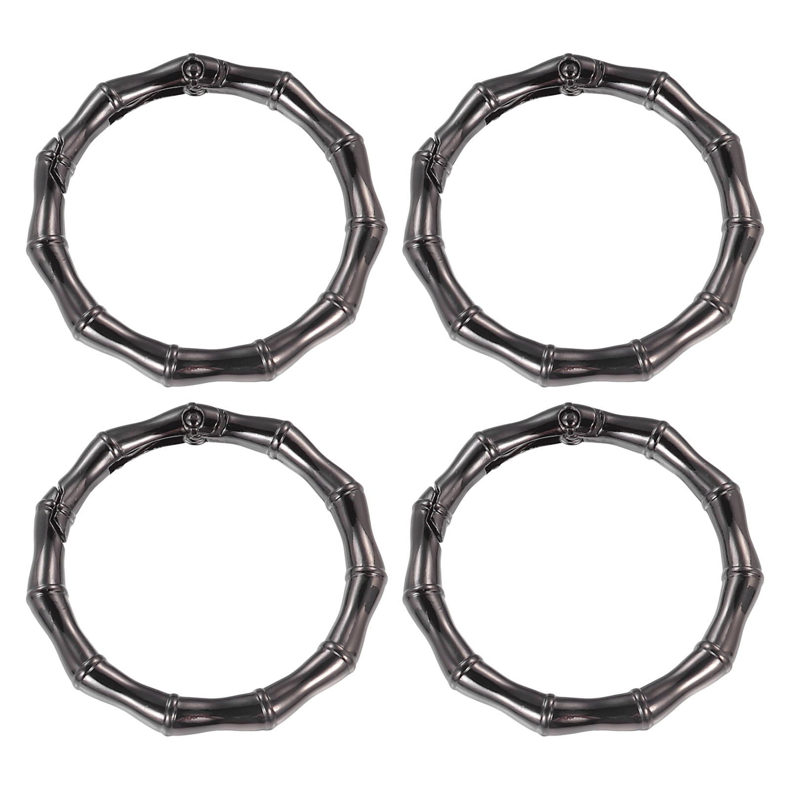3 PCS Heavy Bi-carabiner Duty Keychain Clip Spring Coil Snap Clasp ...