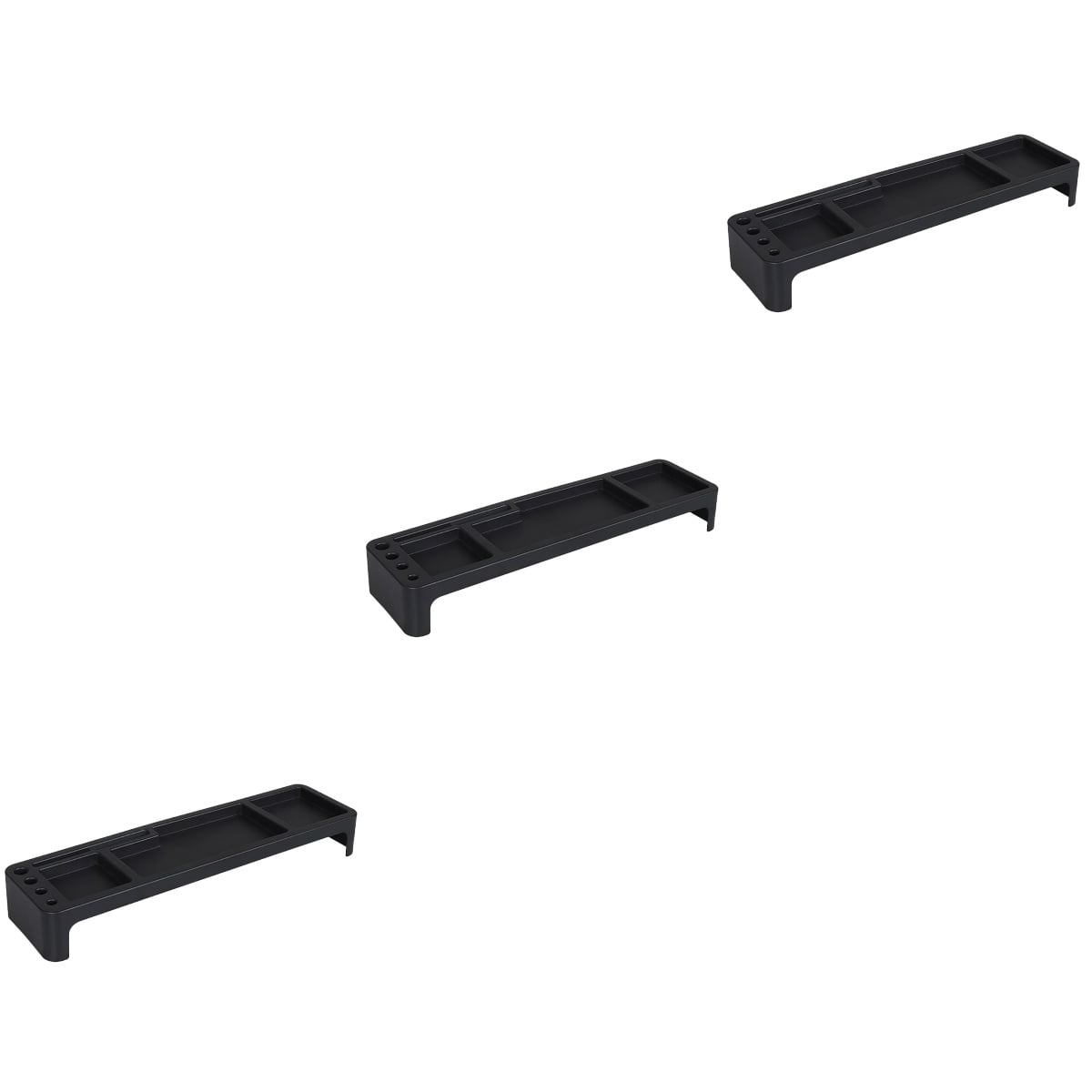 3 PCS Home Supporting Shelf Keyboard Monitor Stand Riser Display ...