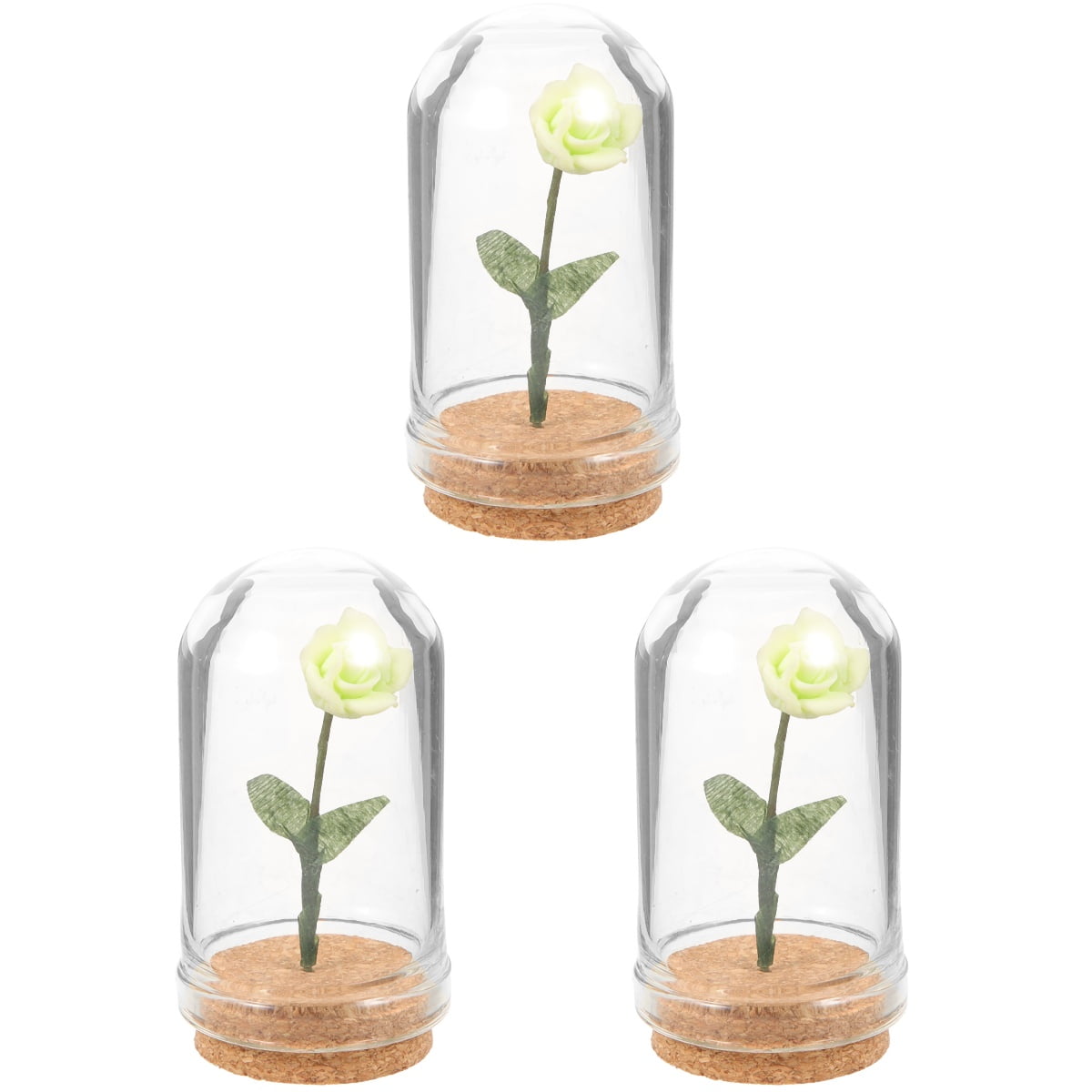 3 PCS House Preserved Flower Bright Colored Mini Decorations - Walmart.com