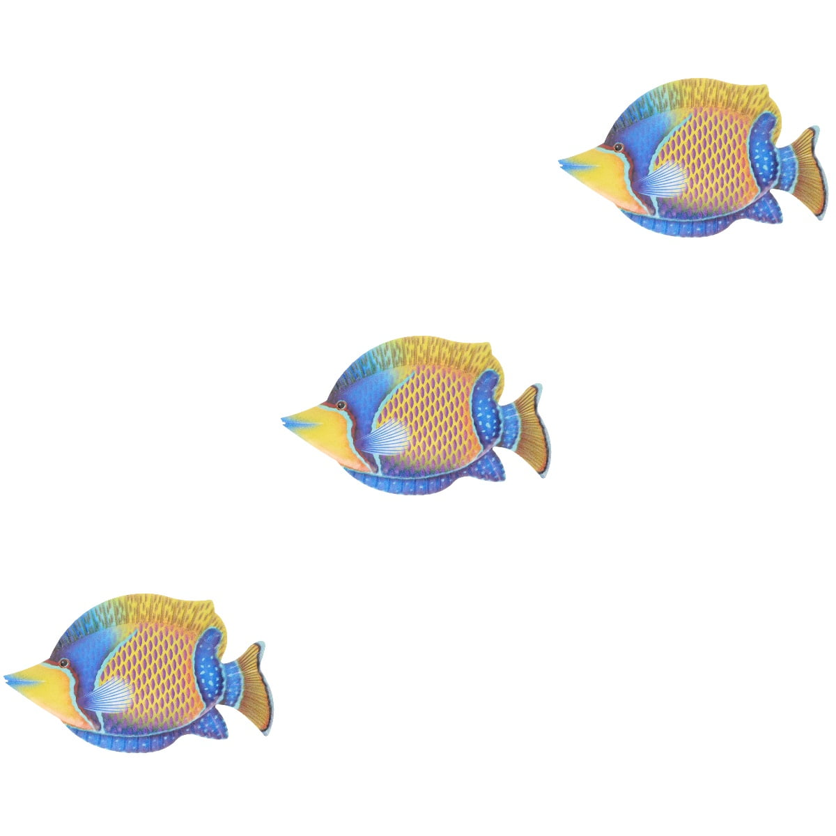3 PCS Iron Fish Ornament Goldfish Tank Ornaments for Crafts Retro Decor ...