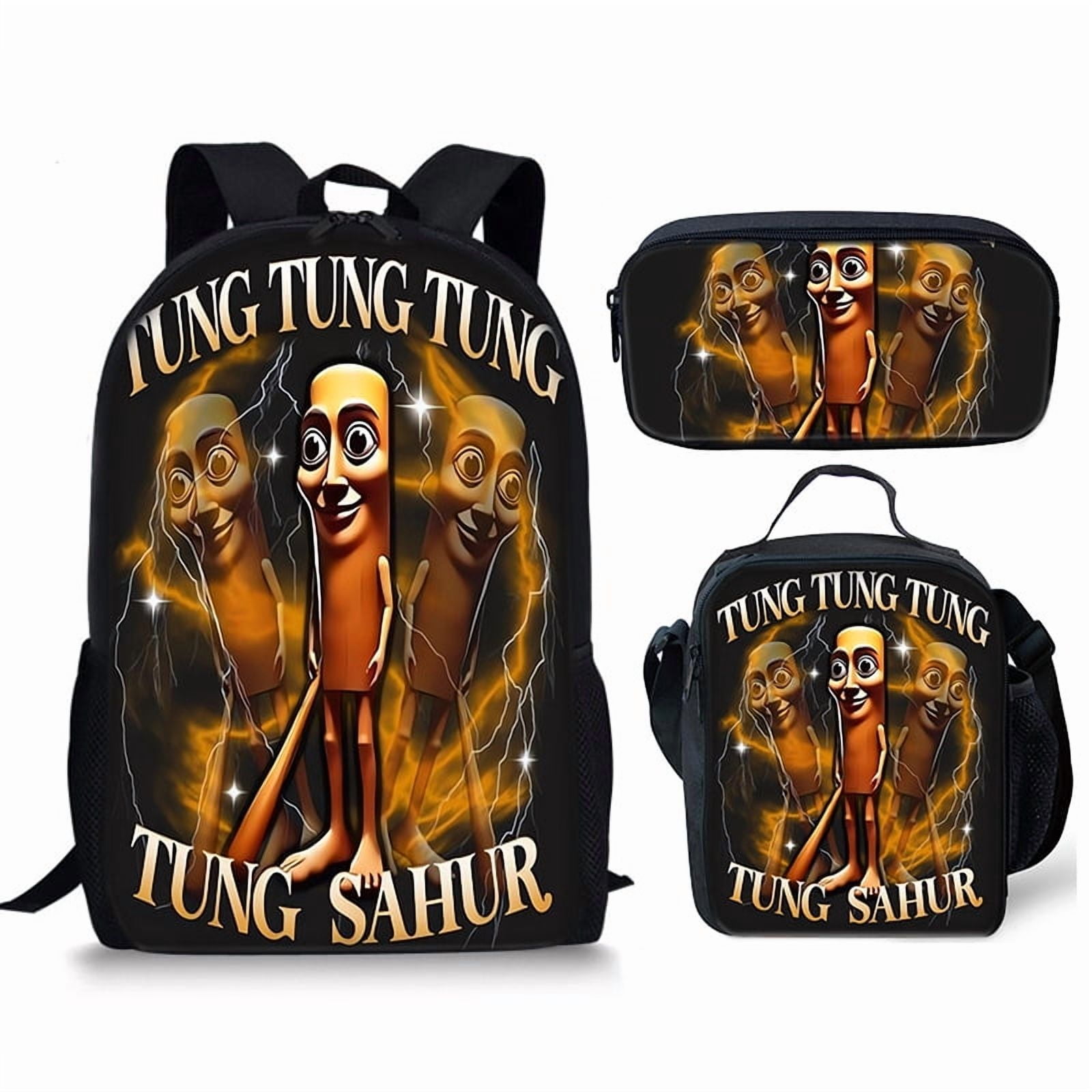 3 PCS Italian Brainrot Backpack, 3D Digital Printing Backpack, Back to ...