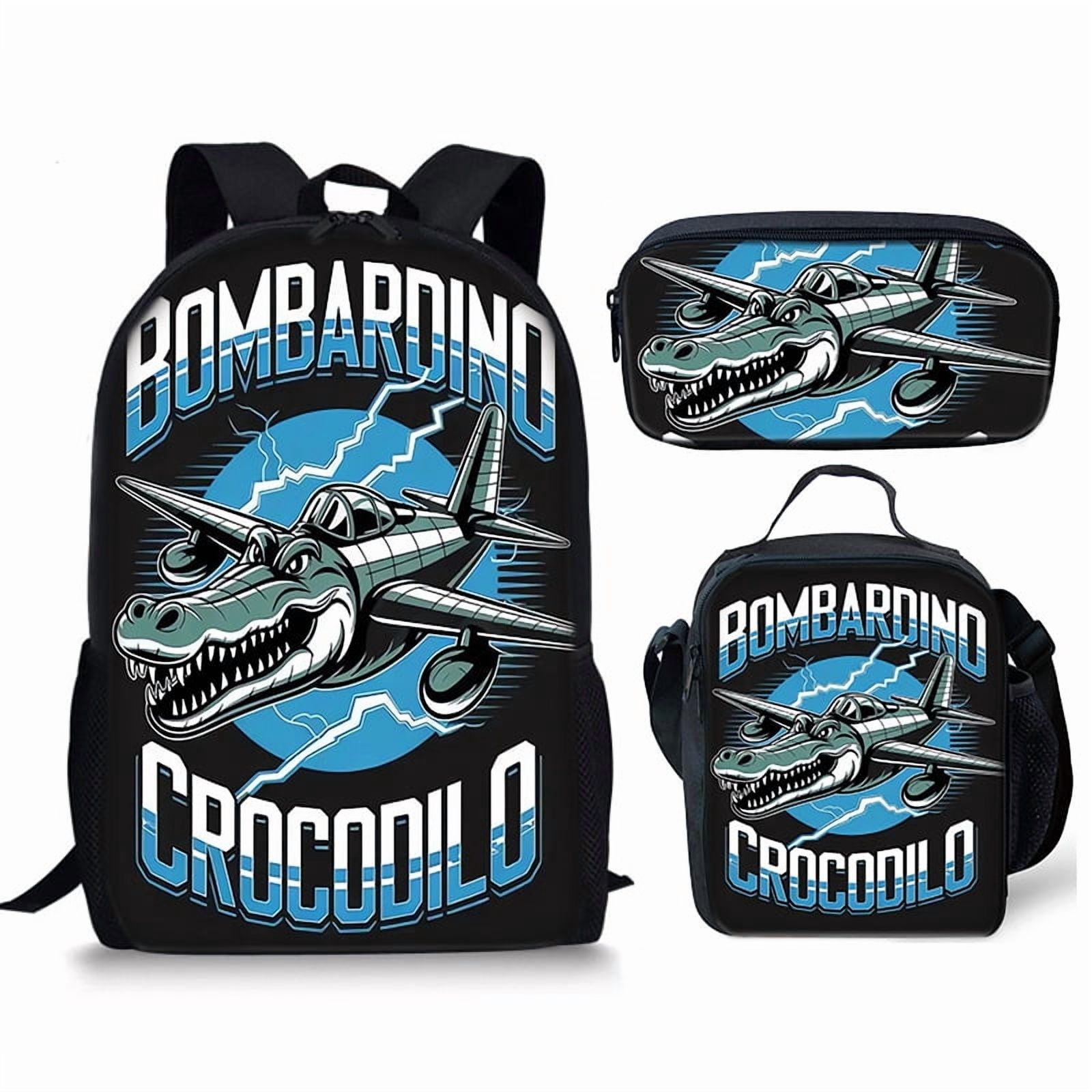 3 PCS Italian Brainrot Backpack, 3D Digital Printing Backpack, Back to ...