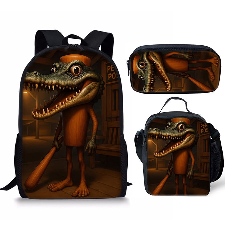 3 PCS Italian Brainrot Backpack, 3D Digital Printing Backpack, Back to ...