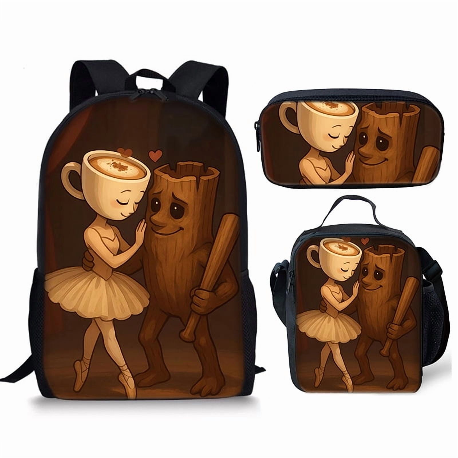 3 PCS Italian Brainrot Backpack, 3D Digital Printing Backpack, Back to ...