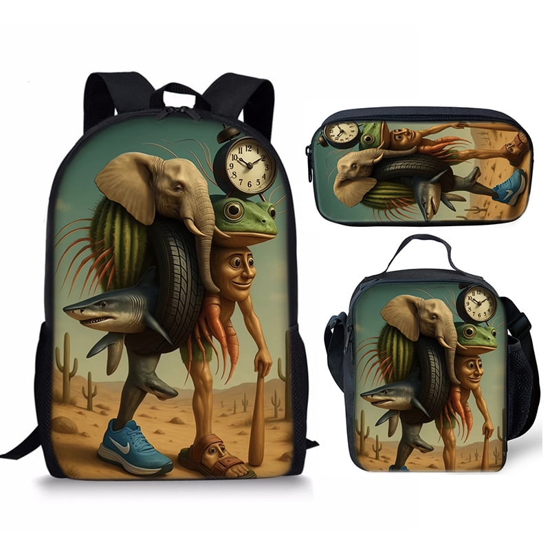 3 PCS Italian Brainrot Backpack, Welcome Back to School Gifts, Laptop ...