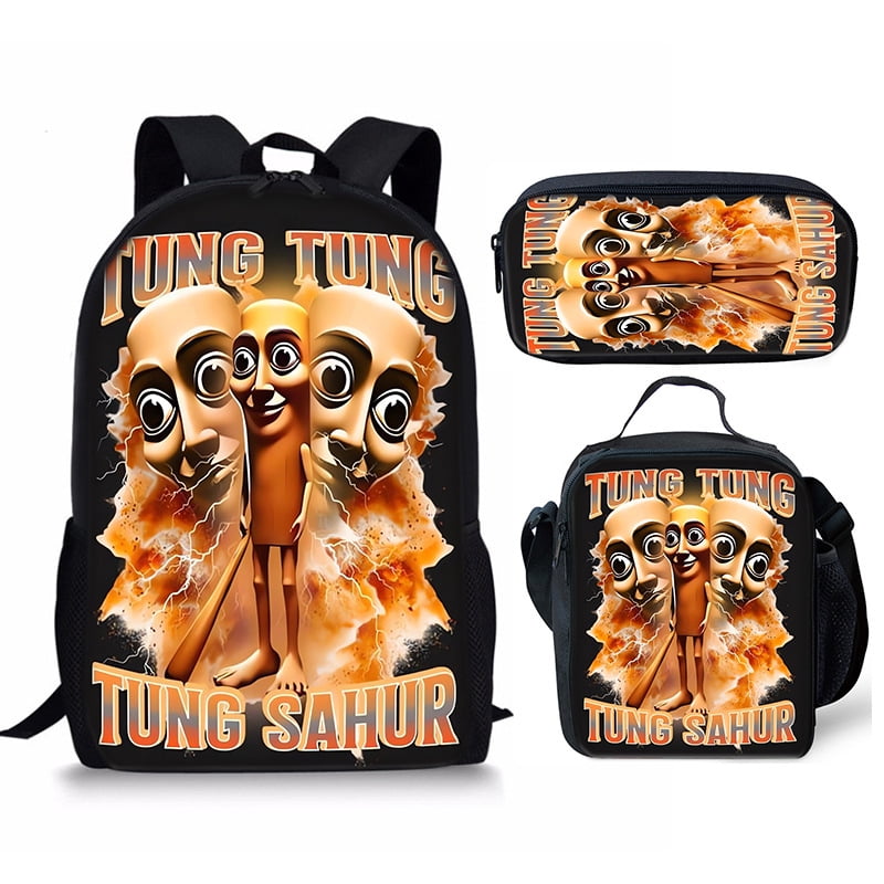 3 PCS Italian Brainrot Backpack, Welcome Back to School Gifts, Laptop ...