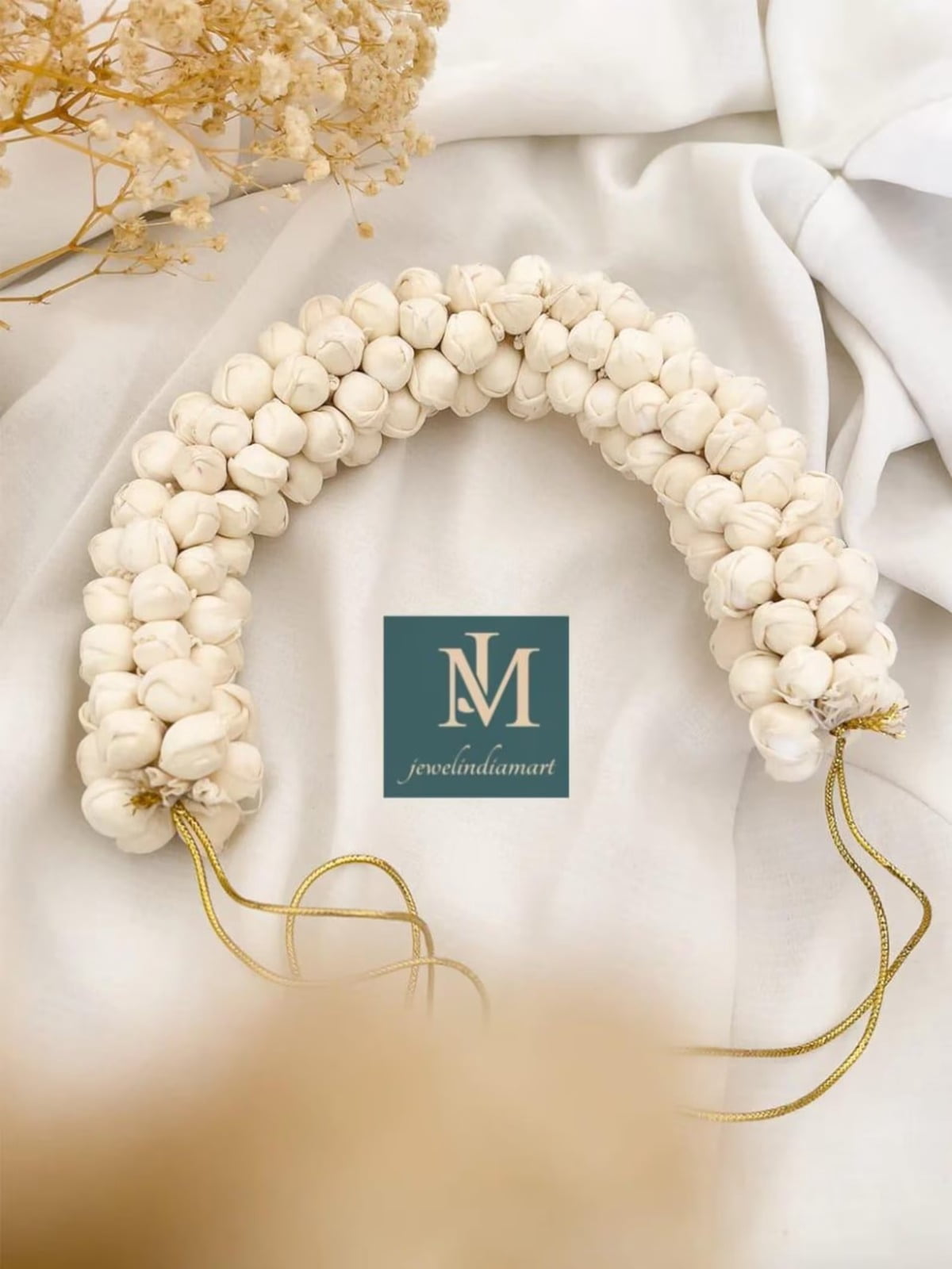 3 PCS Jasmine Flower Hair Gajra: Indian Bridal Bun Accessory ...