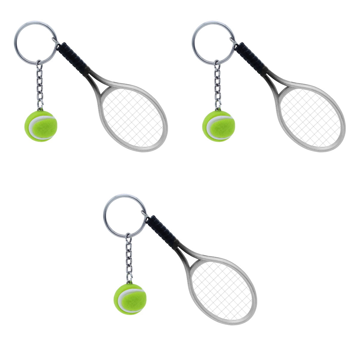 Set of 3 Keychain for Tennis Bags - Key Chains for Men, Perfect ...