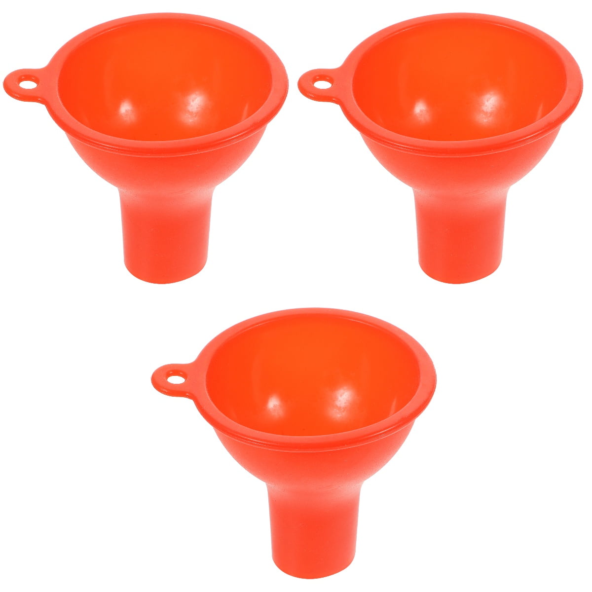 MERRYHAPY Red Silicone Funnel for Home Use with Convenient Holes ...