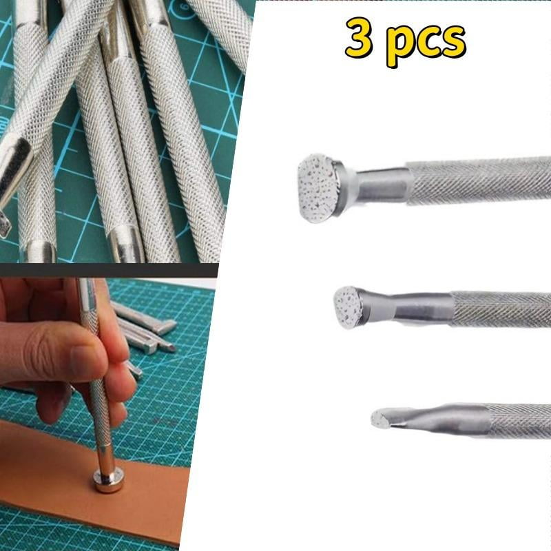 3 PCS Leather Stamping Tool Set, Leather Work Saddle Making Stamp Set ...