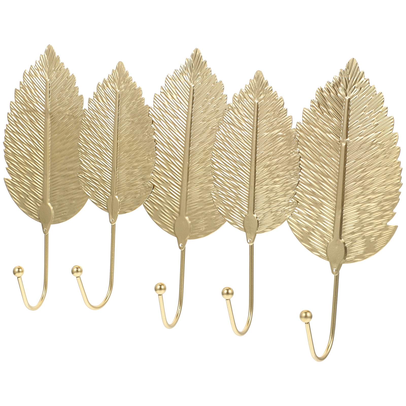 3 PCS Leaves Four Leaf Hooks Key Hanger Wall Mounted Coat Hook 31X19X4 ...