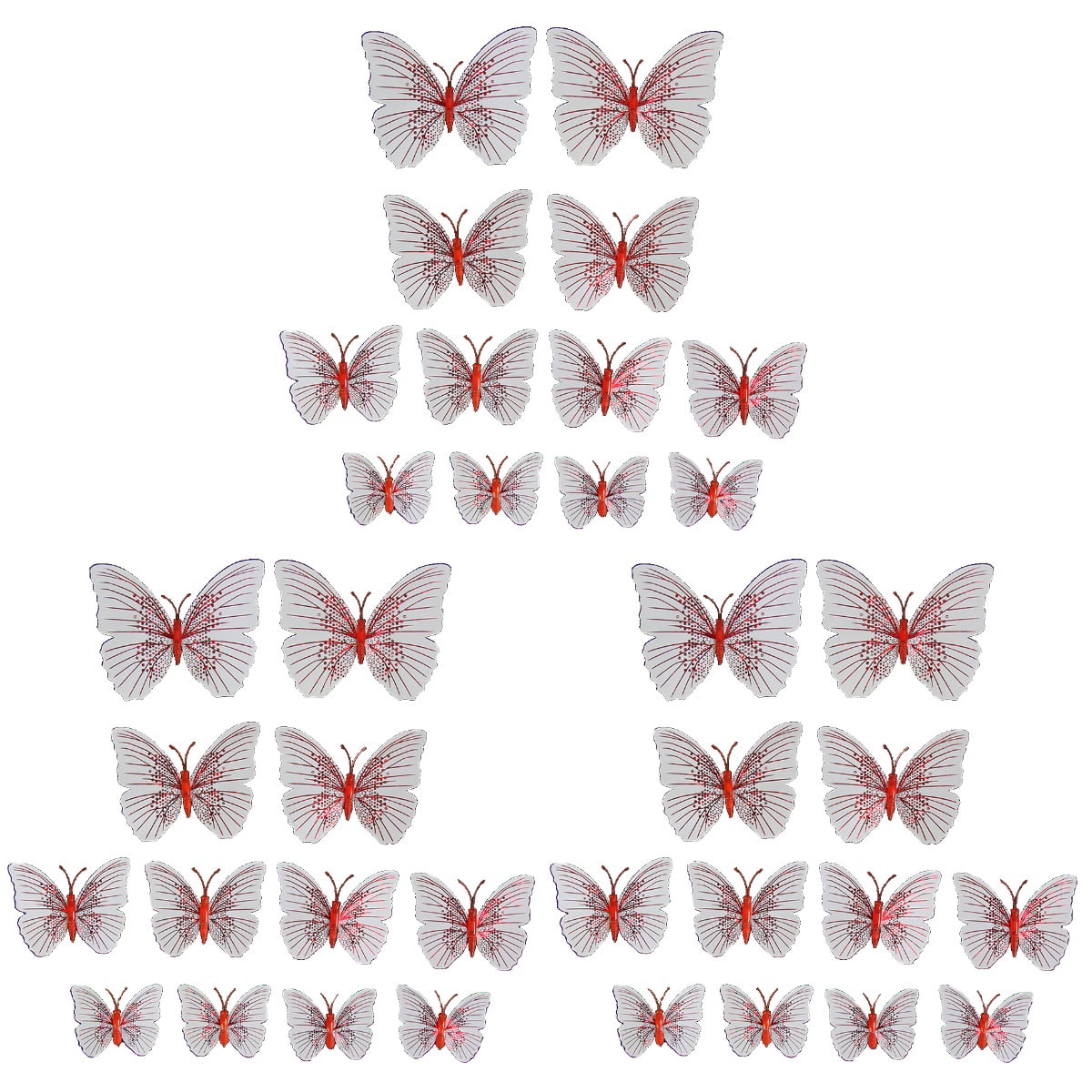 SOPOTUTU Red PVC Refrigerator Magnets for Home and Office Decor, Easy ...