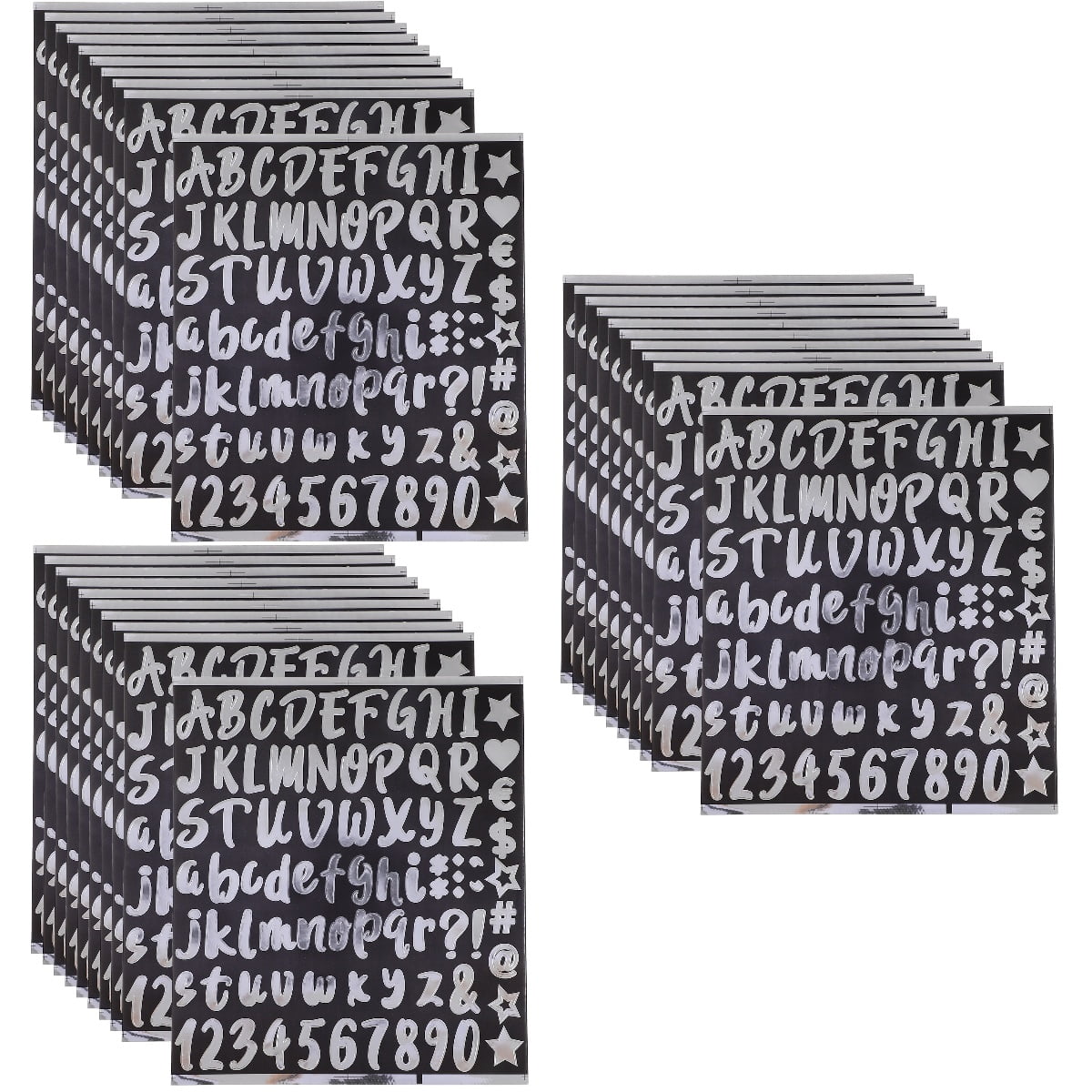 3 PCS Mailbox Number Stickers Sign Letter Shipping Labels Silver ...