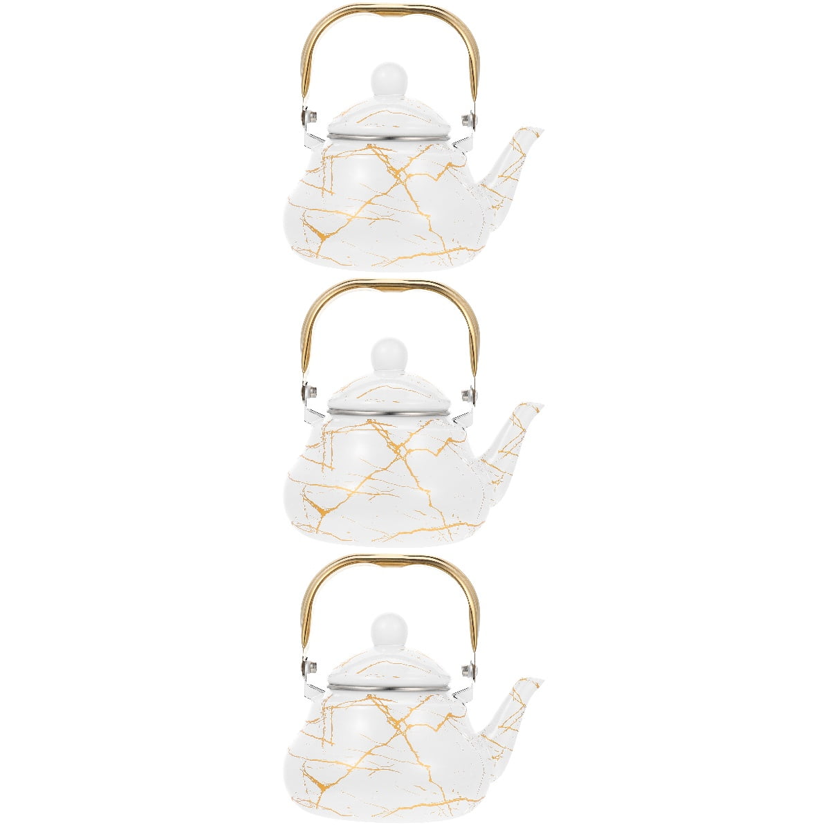 3 PCS Marble Enamel Jug Coffee Machines Kitchen Teapot Drip Pour ...